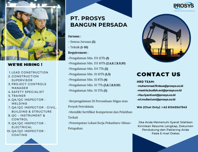 Prosys Vacant Positions | PDF