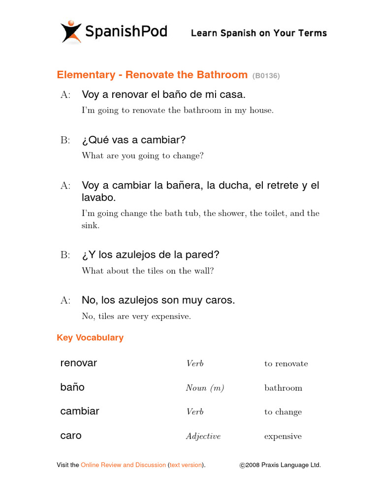 Spanishpod 0136 | PDF