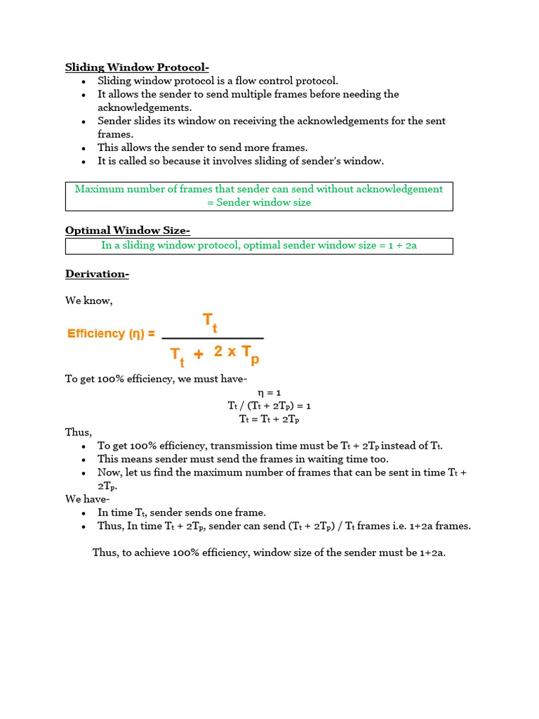 M2-8-Practice Problems Based On Sliding Window Protocol | PDF | Data Transmission ...