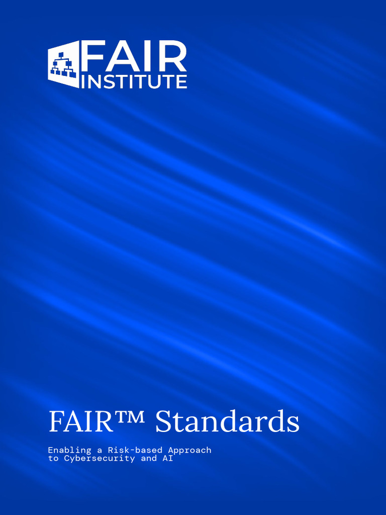 FAIR Institute - Standards Booklet - V2 | PDF | Risk | Computer Security