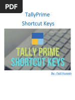 Tally Prime Shortcut Keys | PDF