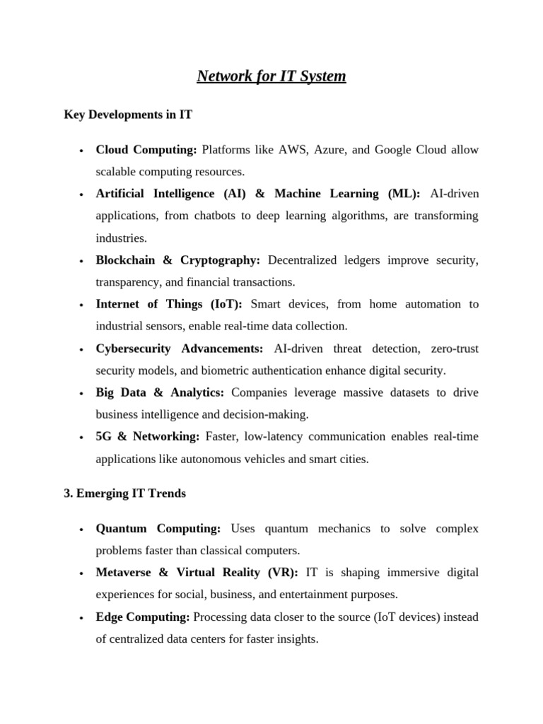Network For Information Technology Part 3 | PDF