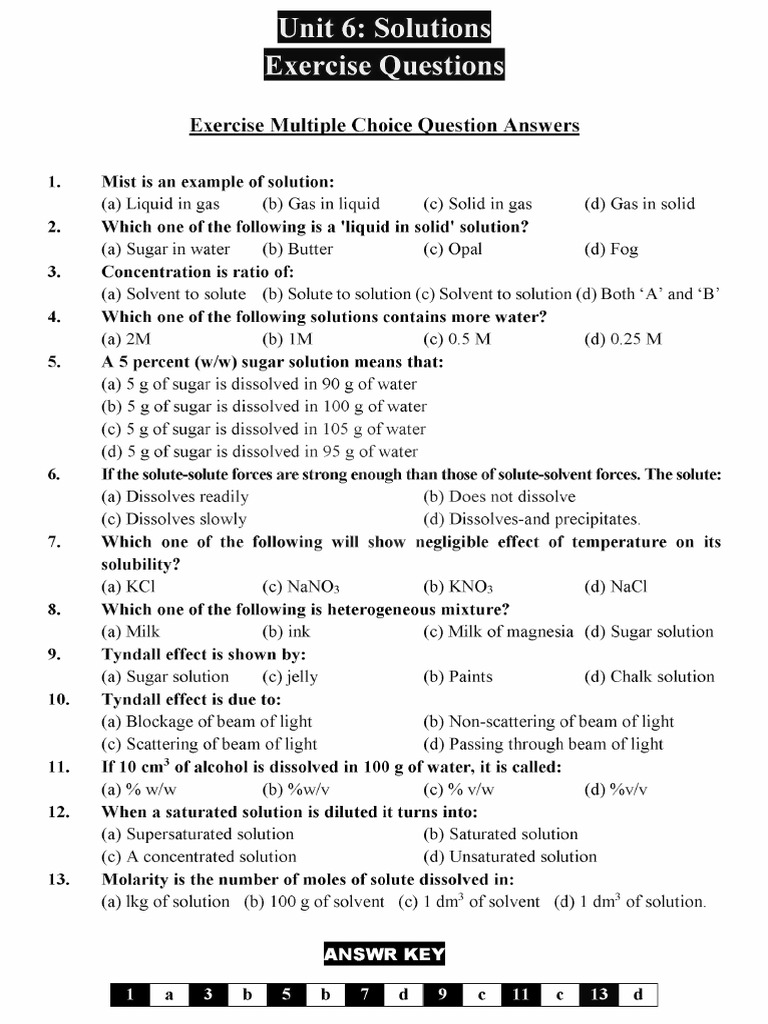 Class 9 Chemistry Notes Chapter 6 Mcqs | PDF