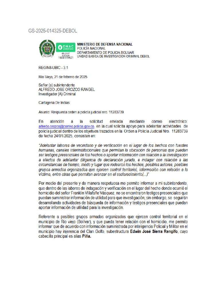 Respuesta Solicitud Gs-2025-014325-Debol | PDF