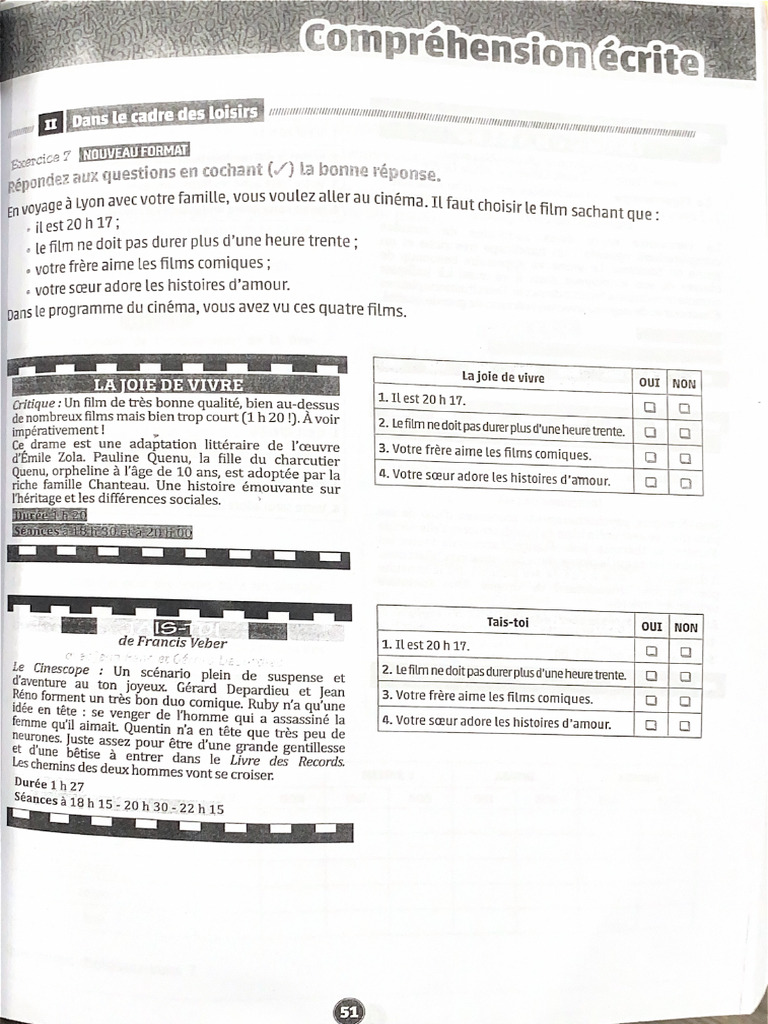 Compréhension Écrite | PDF