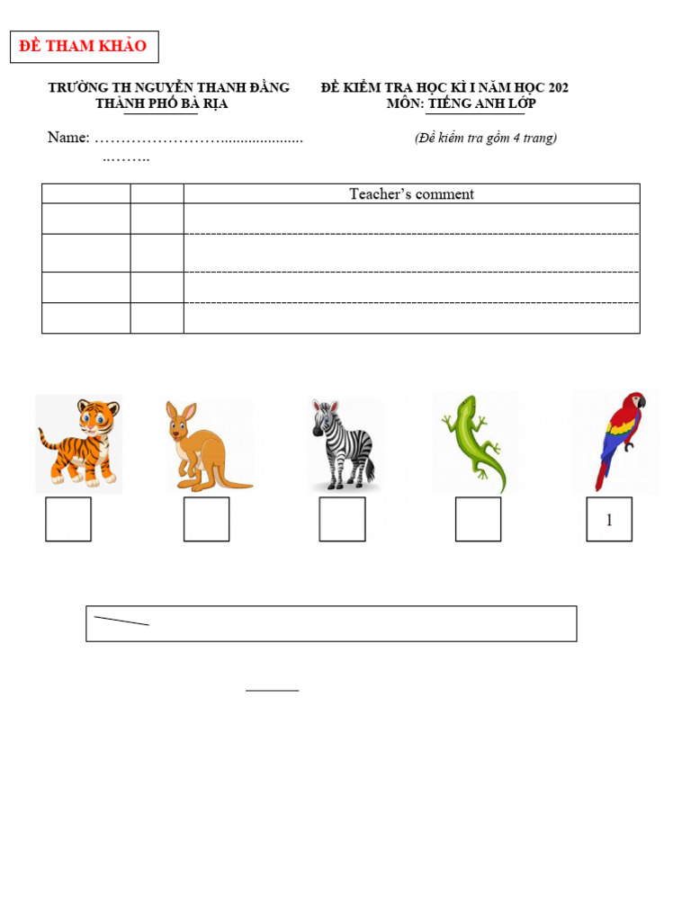 De KT Thu Ta Hki Family Special k5 Nghe Doc Viet NH 23 24 | PDF