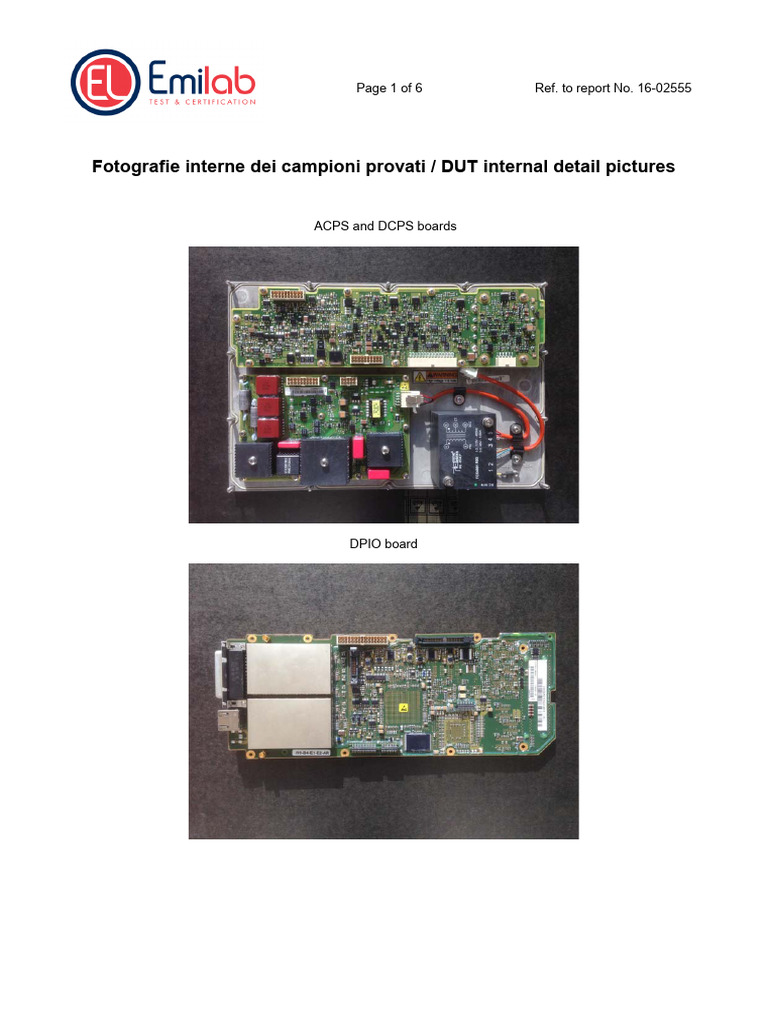 Internal Photos of DUT Boards and Chassis | PDF