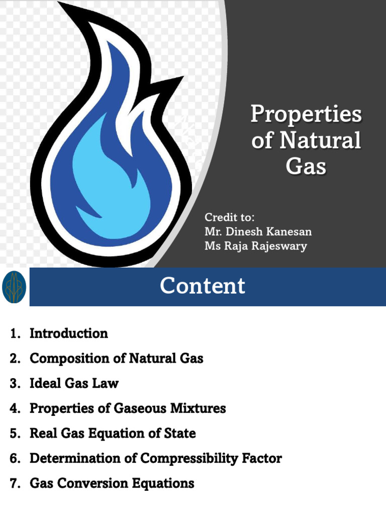 Properties of Natural Gas Explained | PDF | Gases | Pressure