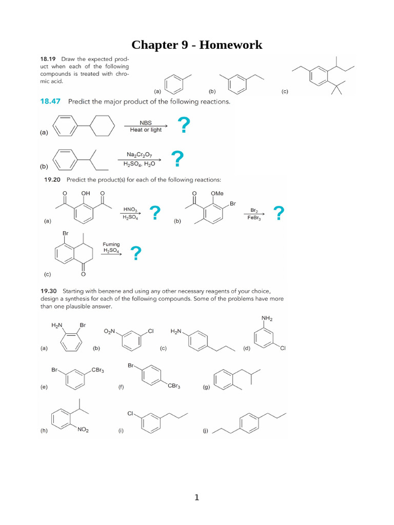 Chapter9 Homework | PDF