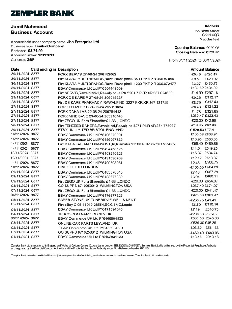 transactions_112024 | PDF | Financial Services | Banking