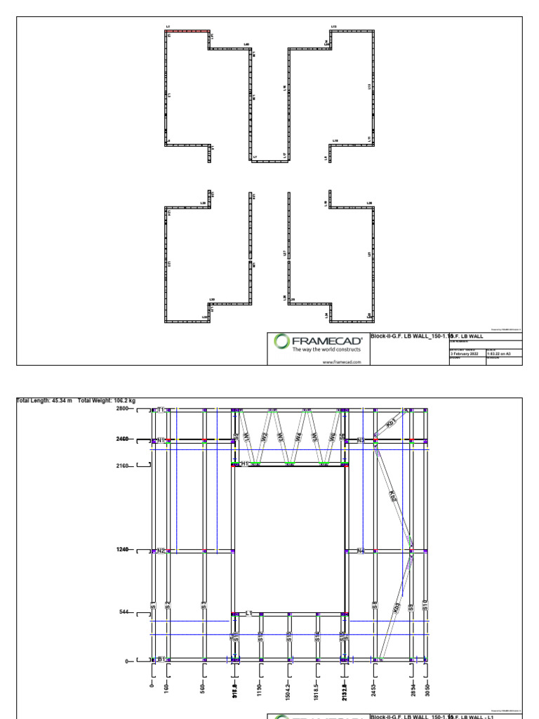 Block-II-G.F. LB WALL - 150-1.15 | PDF