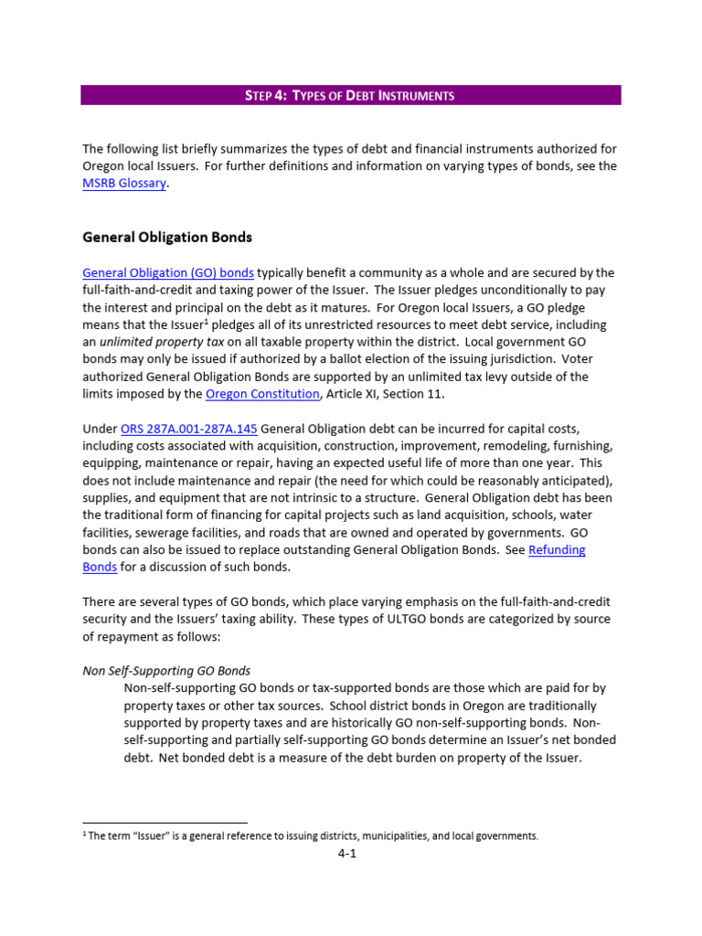 4 - Types of Debt Instruments | PDF | Bonds (Finance) | Debt