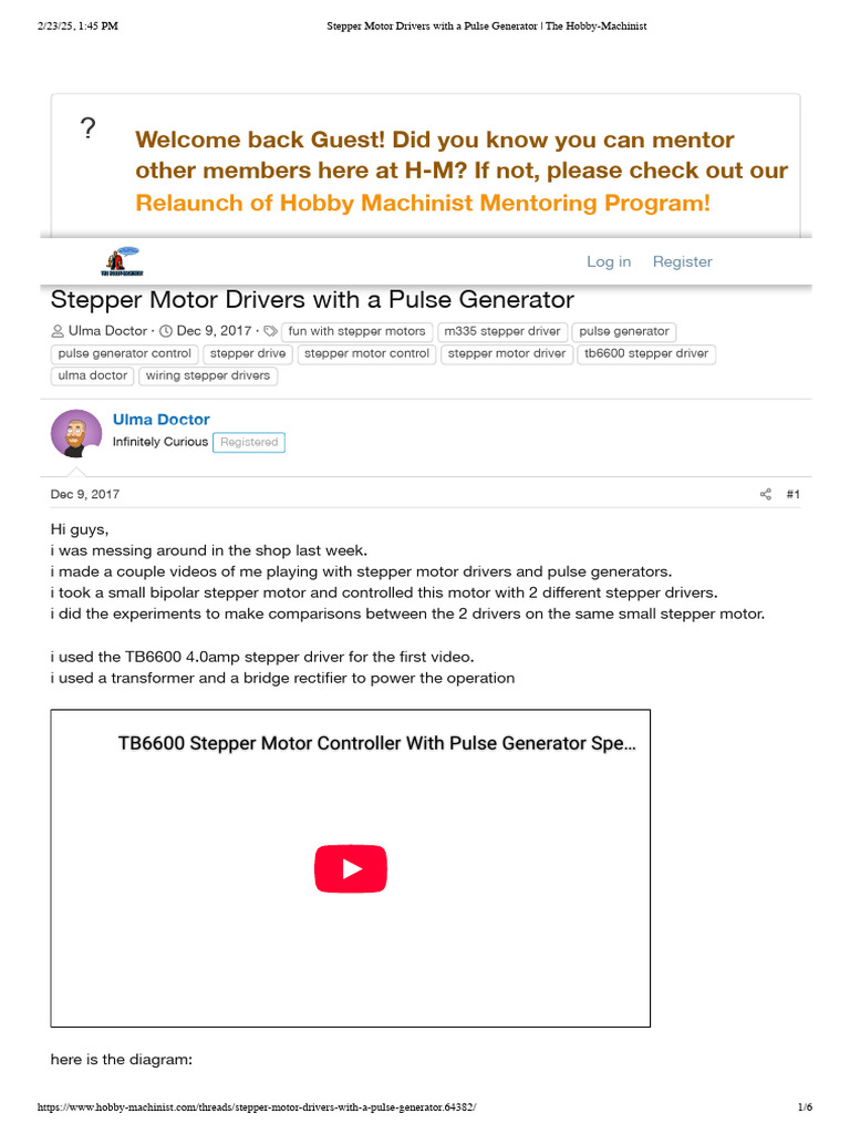 Stepper Motor Drivers With A Pulse Generator | PDF | Electrical ...