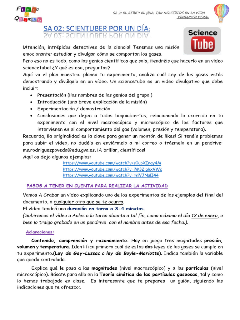 SA2_PRODUCTO FINAL | PDF | Gases | Botella