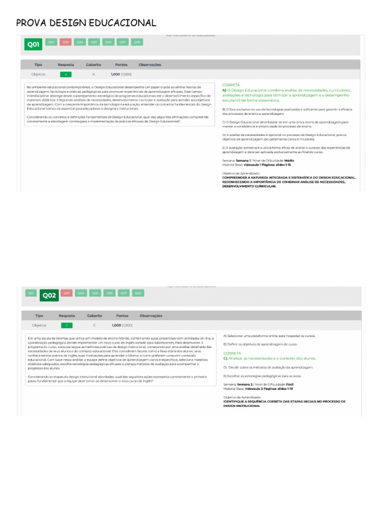 Prova Design Educacional | PDF
