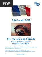 AQA French GCSE Photocards | PDF