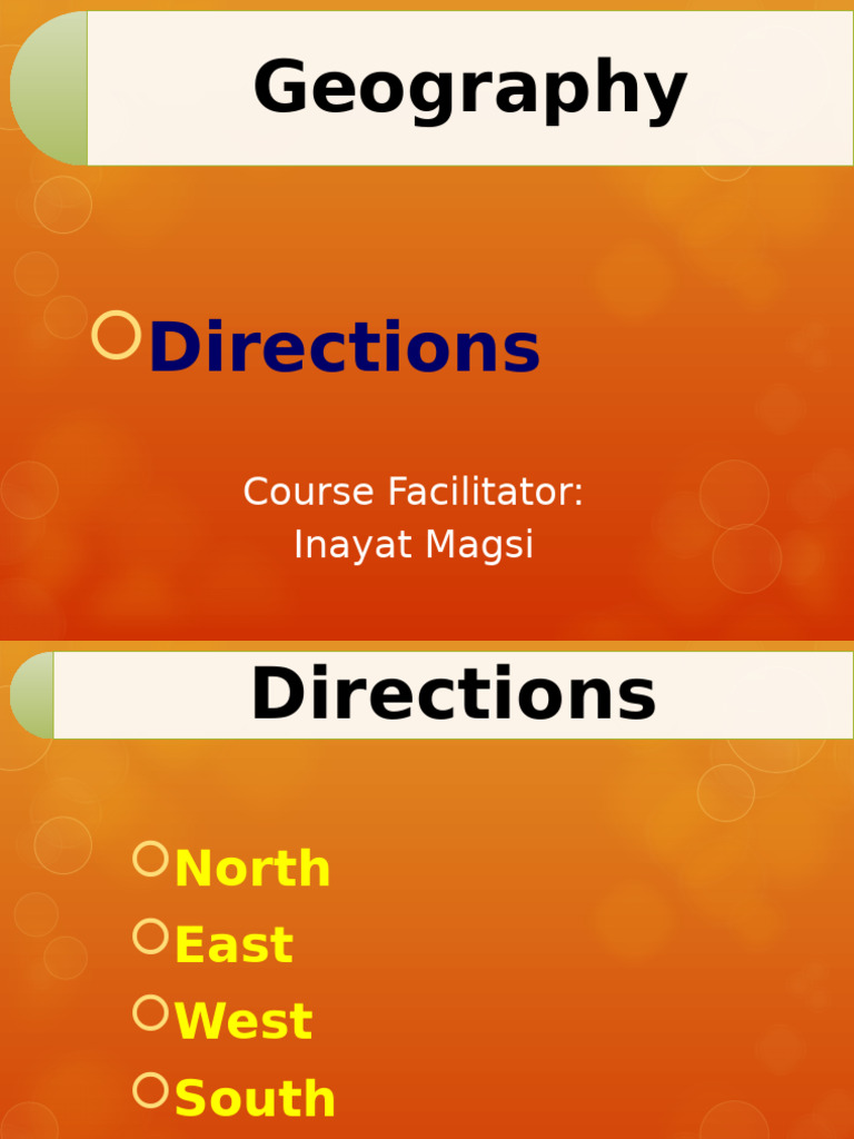 Directions | PDF