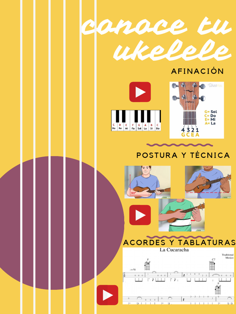Aprende a Afinar y Tocar Ukelele | PDF