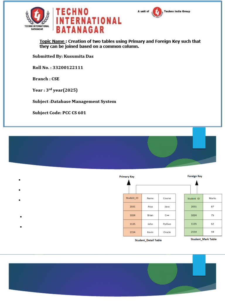 33200122111_Kusumita Das_DBMS | PDF | Computer Programming | Computing