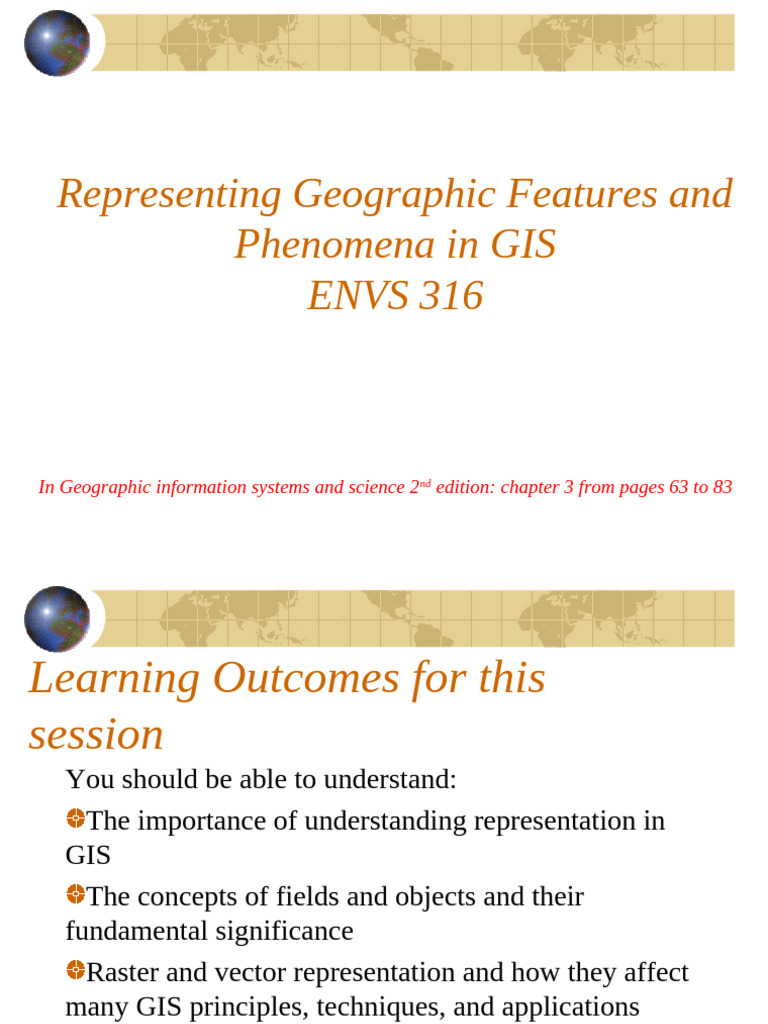 Lecture 2 Representing Geographic Features and Phenomena in GIS | PDF | Geographic Information ...