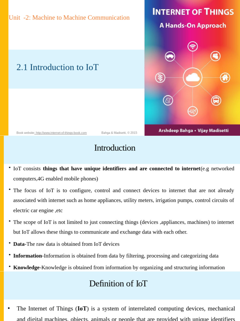 Unit 2- 2.1 IoT | PDF | Internet Of Things | Computer Network