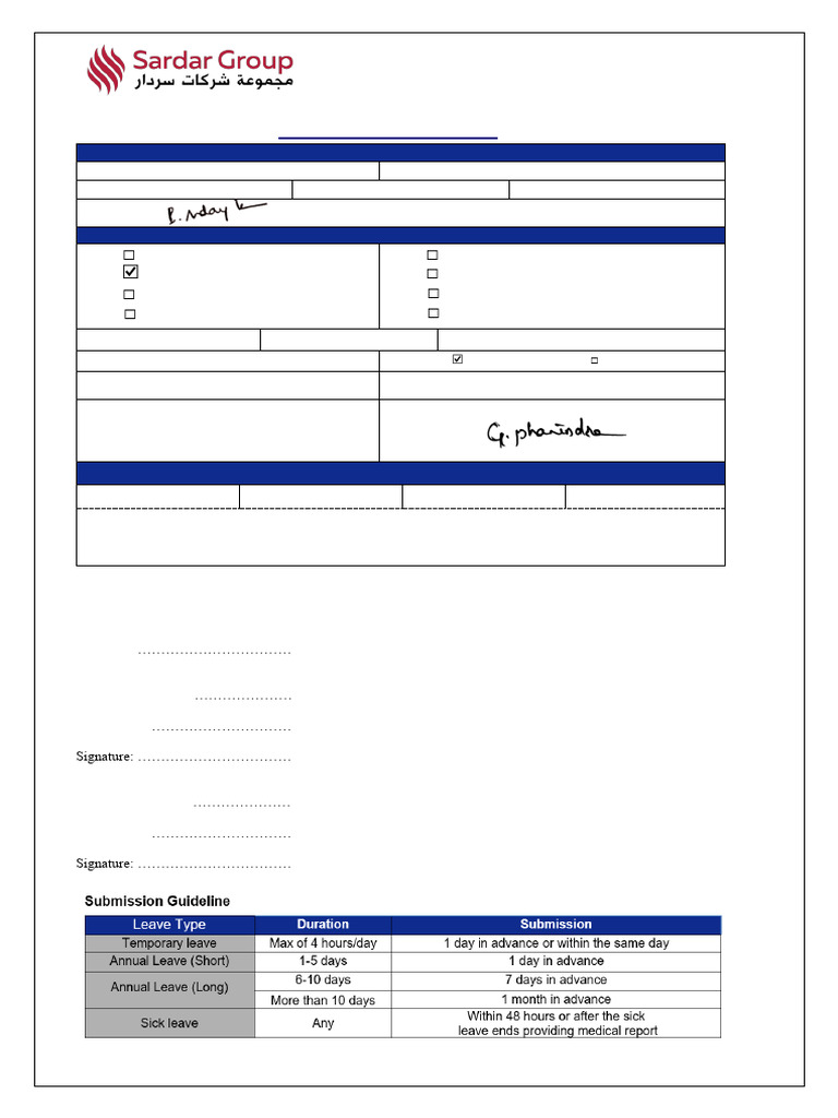 Uday Vacation Request Form 15.10.24 | PDF