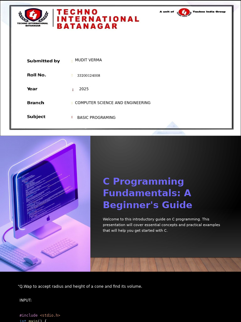 C Programming Fundamentals A Beginners Guide | PDF