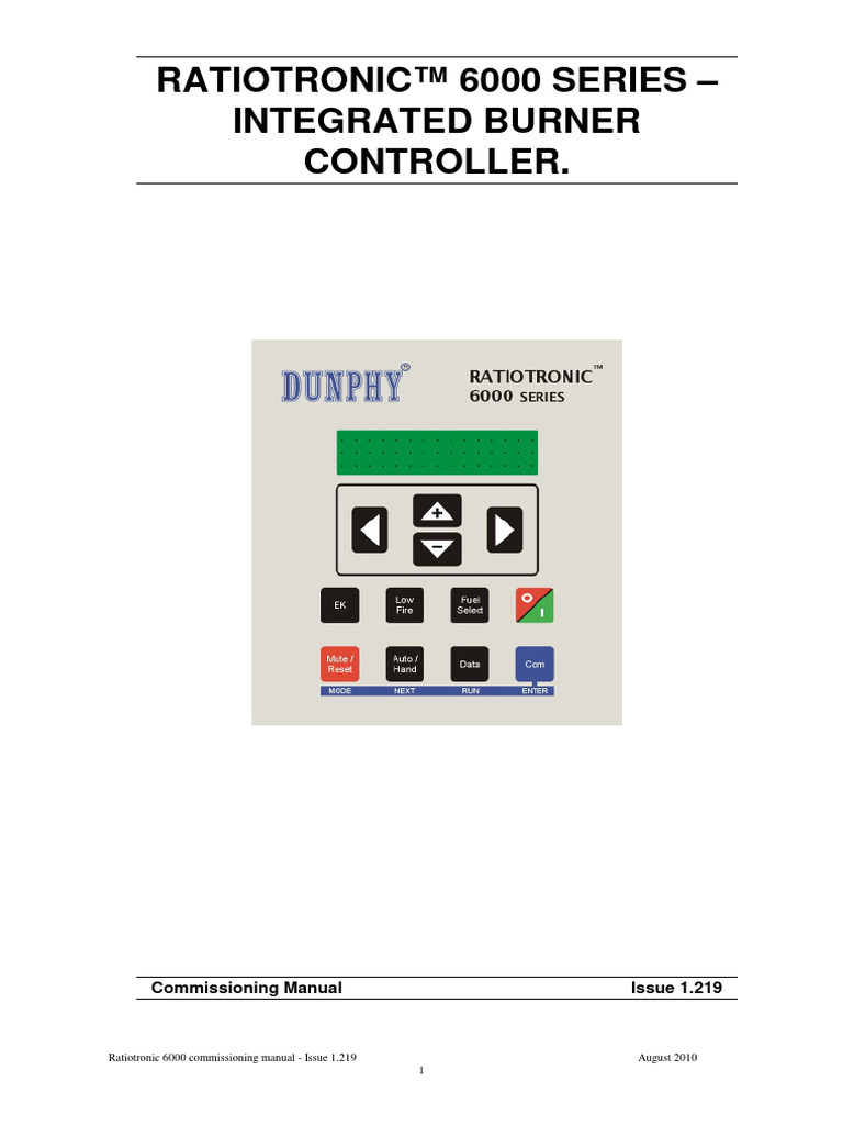 Ratiotronic 6000 Commissioning Guide | PDF | Servomechanism ...
