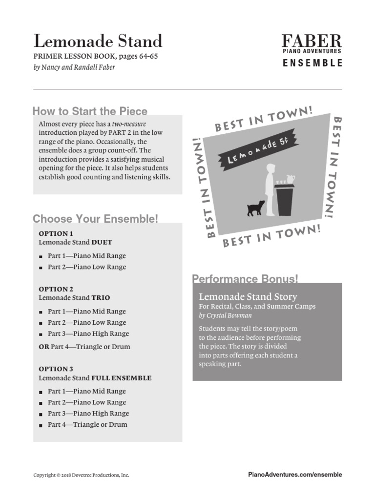 Primer Ensemble Lesson p64 | PDF