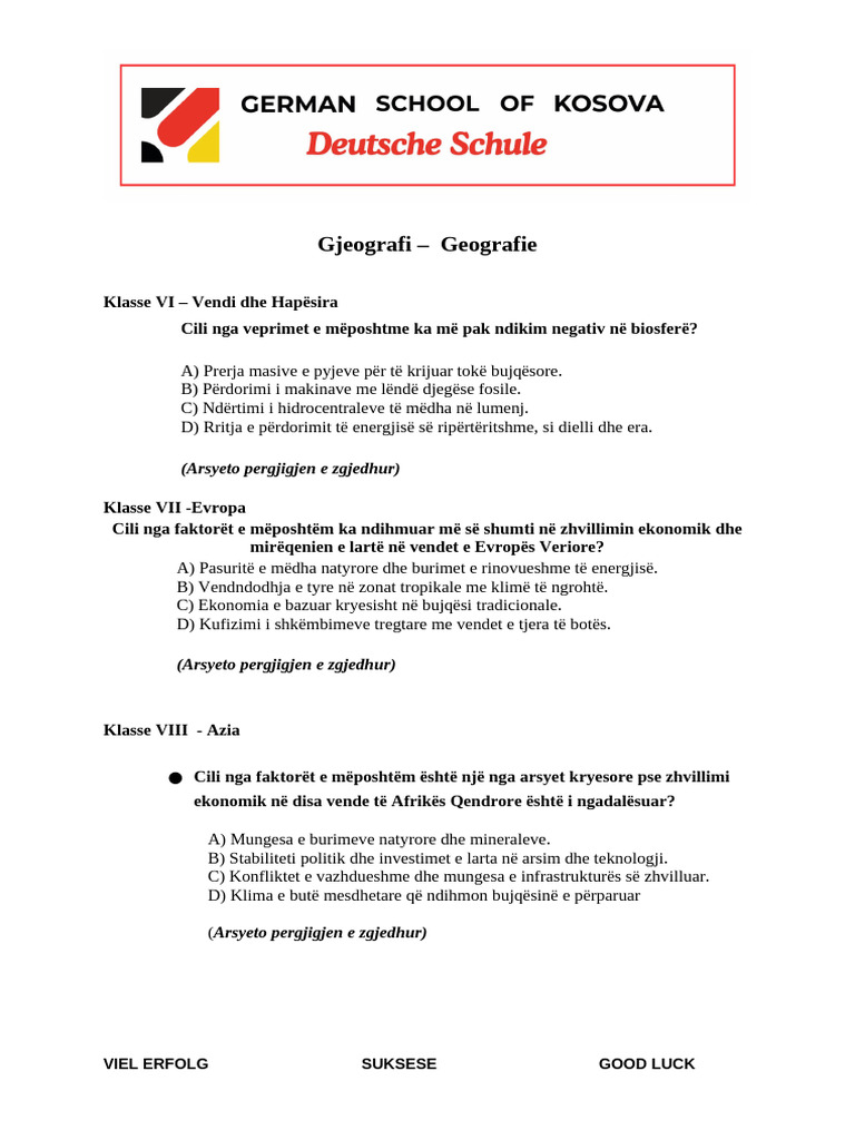 2 SFIDAT JAVORE- Gjeo 3 (1) | PDF