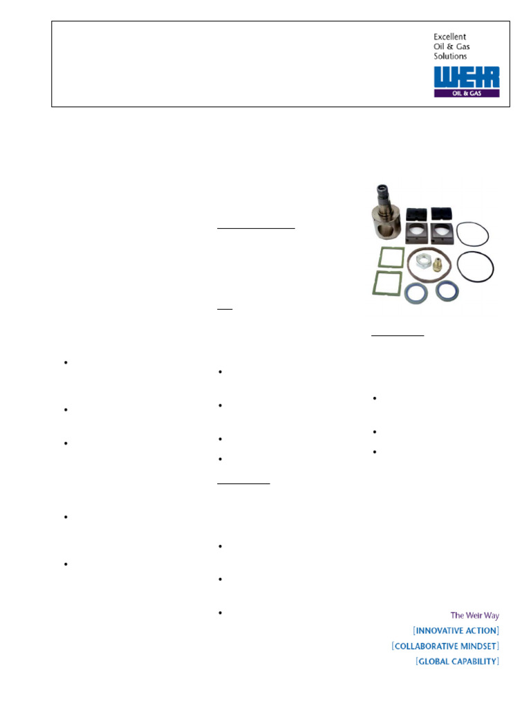 Plug Valve Kit Interchangeability | PDF | Valve | Secondary Sector Of ...