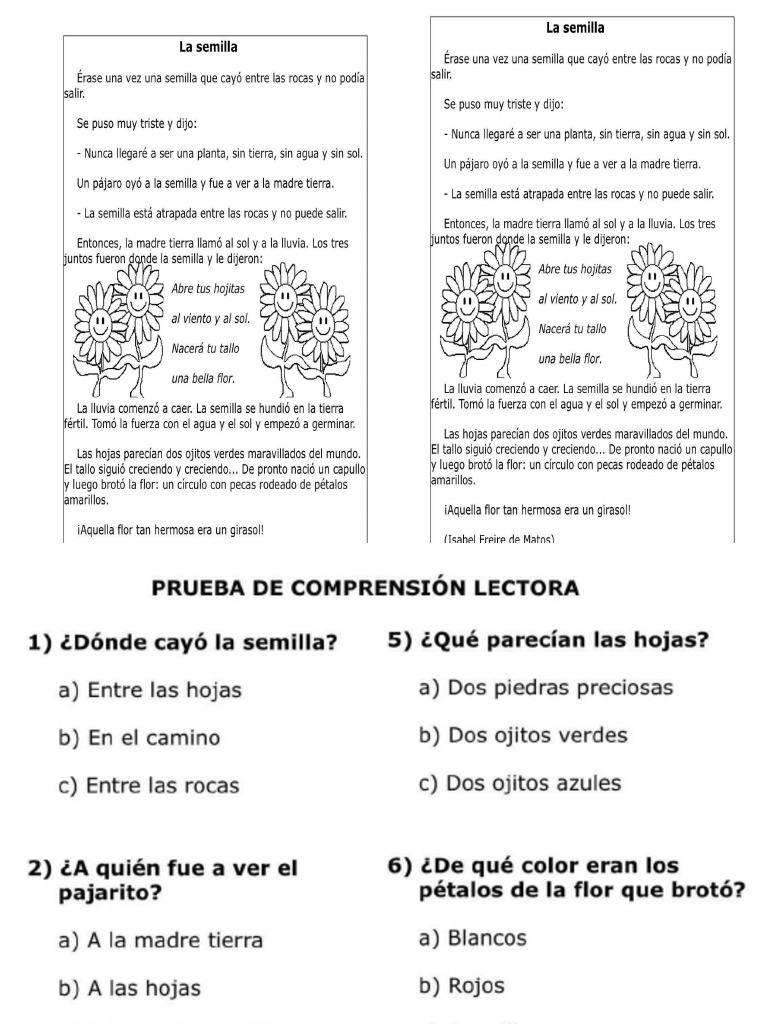 50 Ejercicios de Comprension Lectora Elprofe20 | PDF