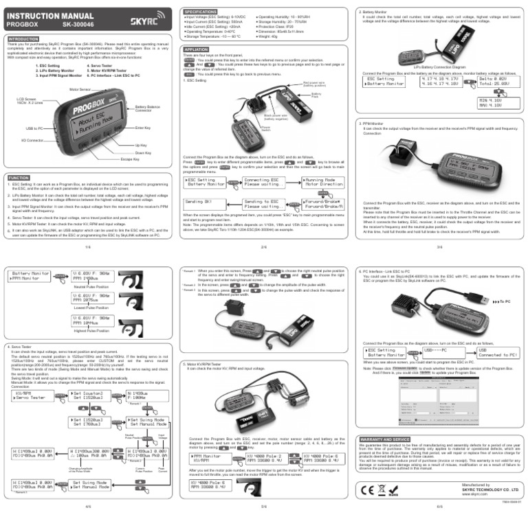 SkyRC Program Box (SK300046) Manual | PDF | Electronics | Electrical ...