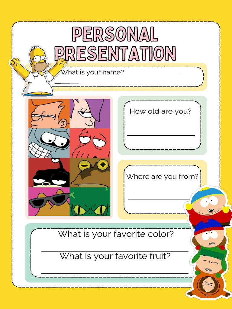 The Person I Admire Worksheet in A Pink Yellow Simple Style | PDF