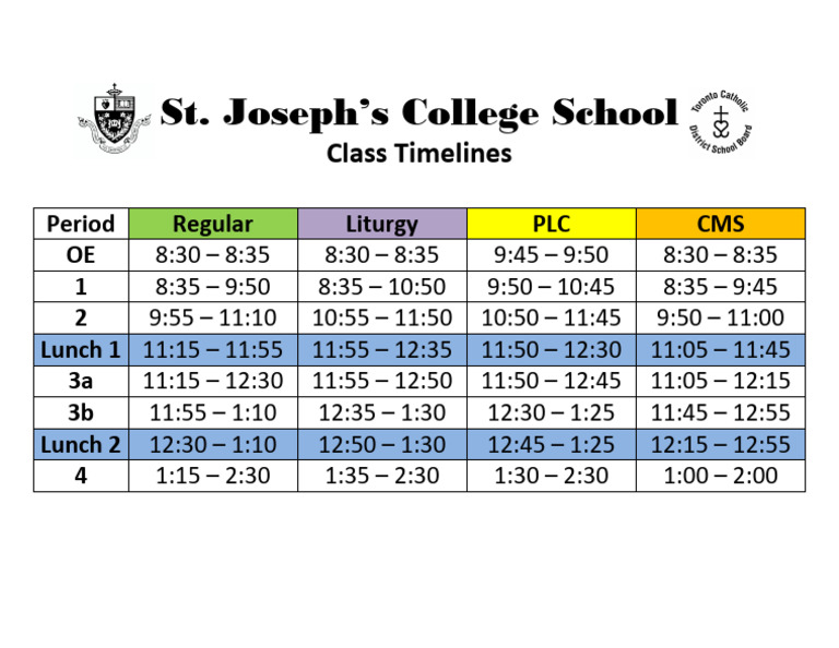 Class Timeline 2023 Colour | PDF