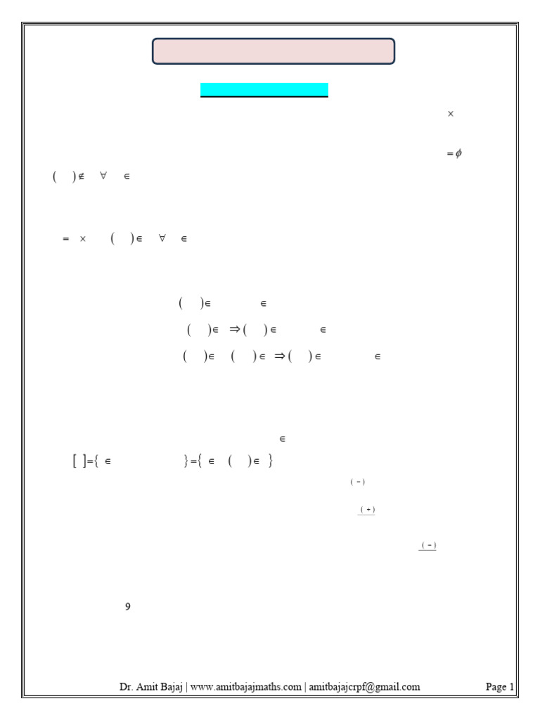 Relations and Functions Guide | PDF | Trigonometric Functions | Matrix (Mathematics)