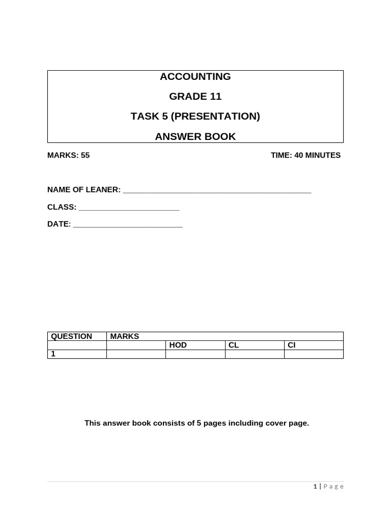 2022 Grade 11 Task 5 AB (1) | PDF