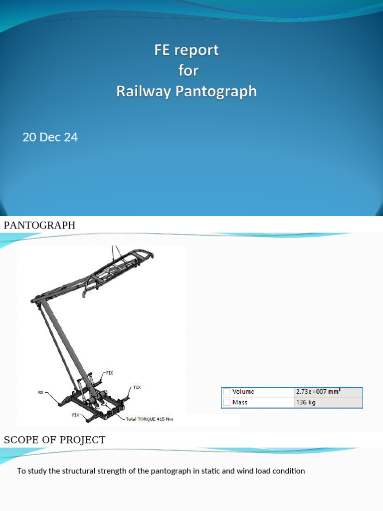 R1_Railway pantograph_19Dec24_1 | PDF | Stress (Mechanics) | Strength ...