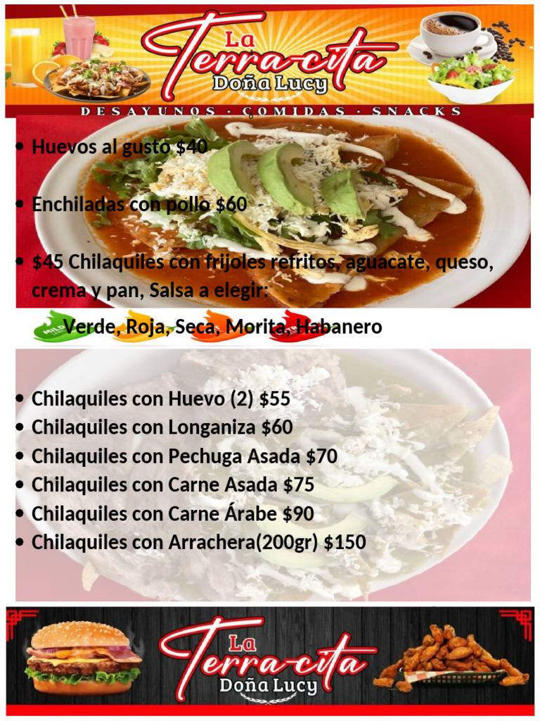 Primer Menu Si | PDF | Alimentos | Cocina