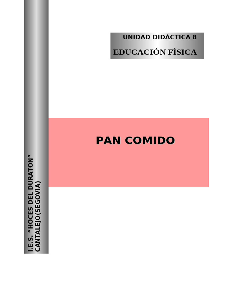 8 +++u.d Pan Comido | PDF | Evaluación | Nutrición