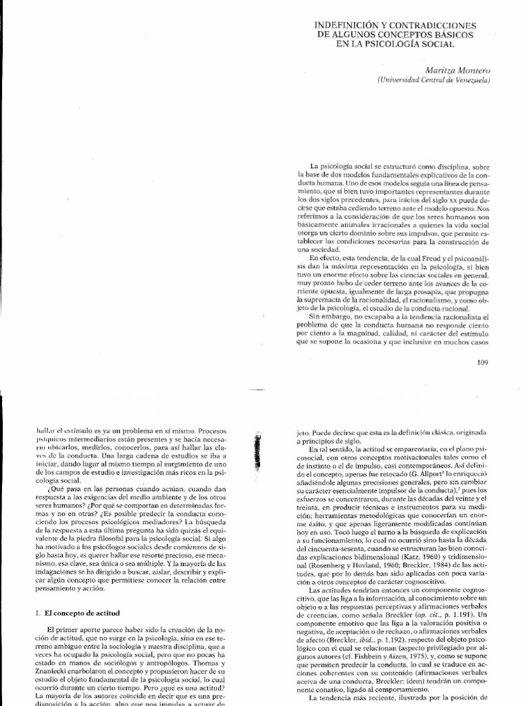 Una Mirada Dentro de La Caja Negra. Maritza Montero | PDF