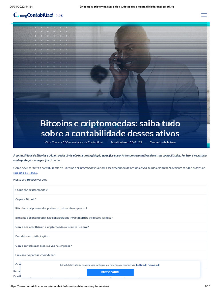 Bitcoins e Criptomoedas - Saiba Tudo Sobre A Contabilidade Desses Ativos | PDF | Bitcoin ...