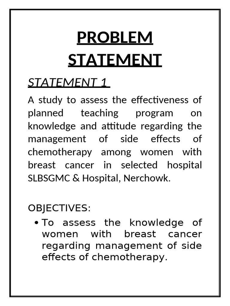 Problem Statement - 1 | PDF