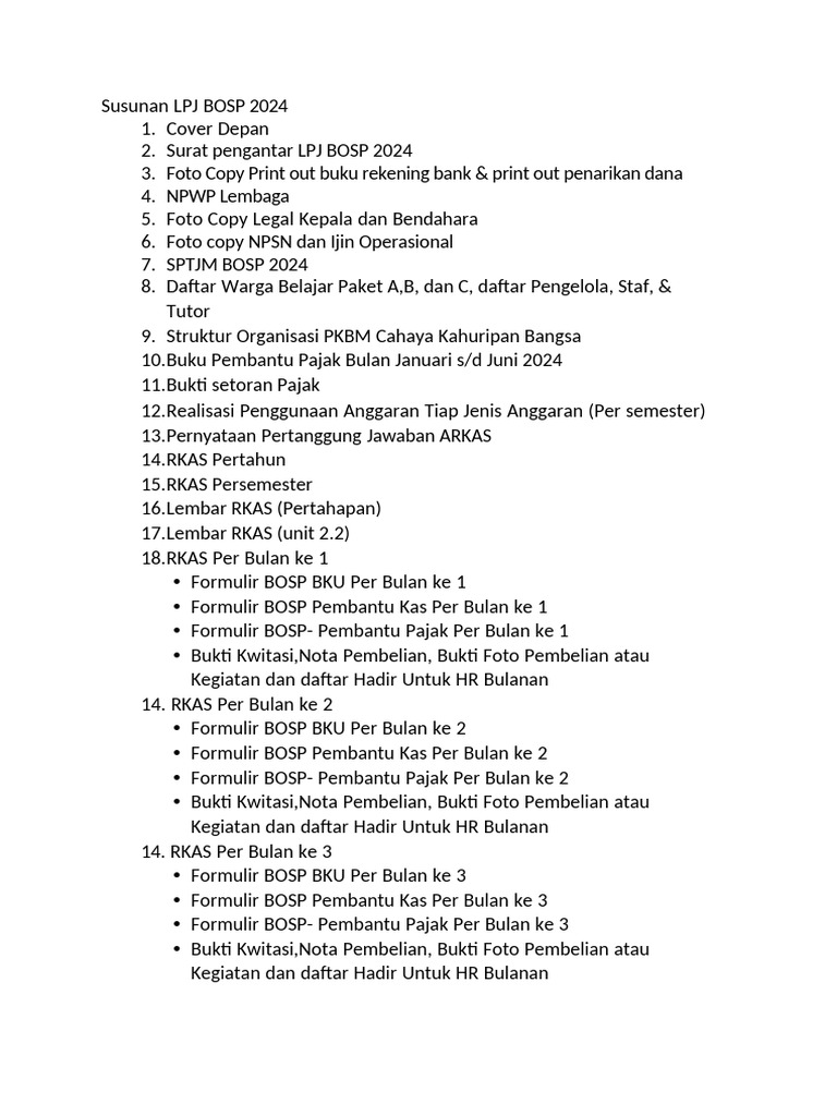 Urutan - SPJ - BOSP 2024 | PDF