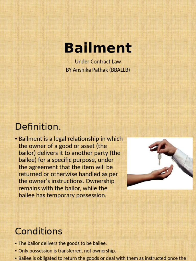 Bailment | PDF