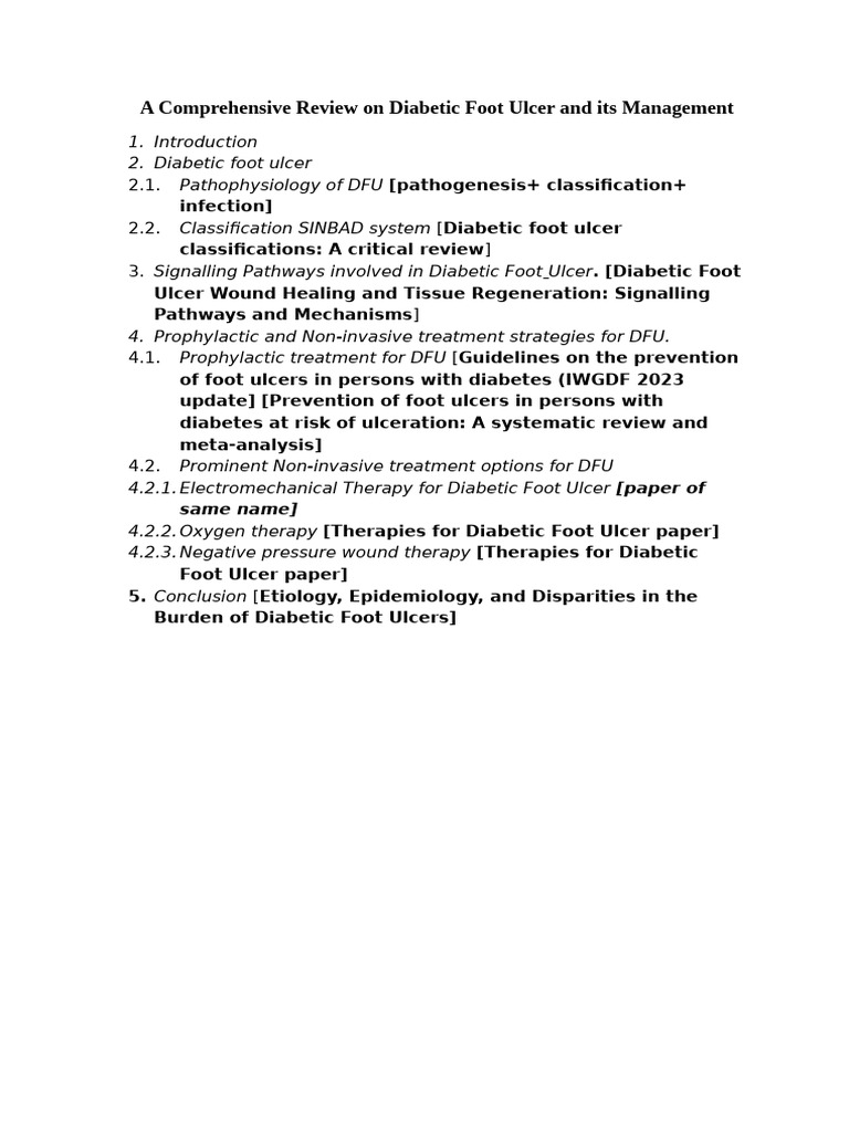 Dfu Paper Outline | PDF