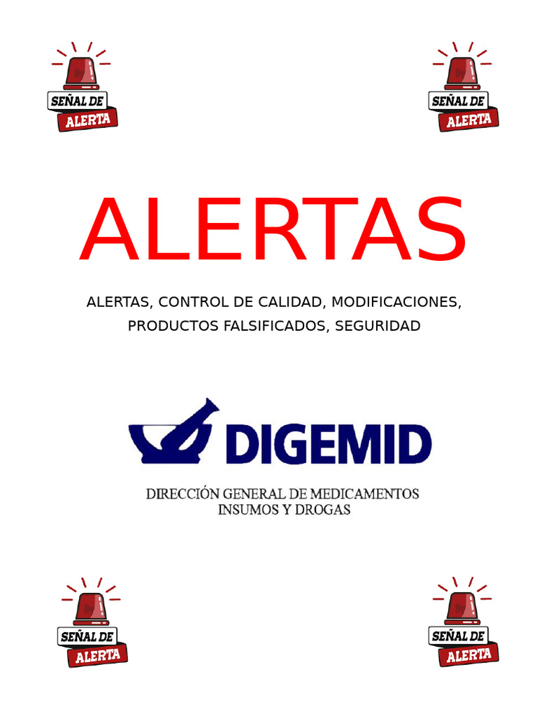 Caratula de ALERTA DIGEMID | PDF