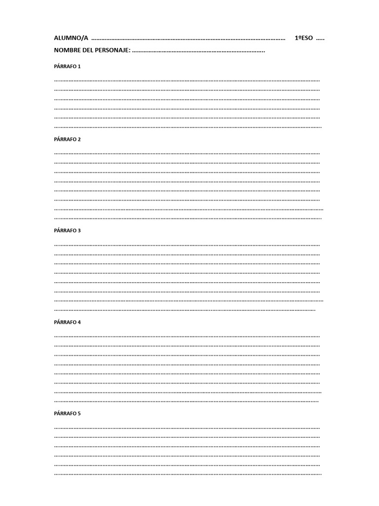 Descripción Del Personaje 02 | PDF