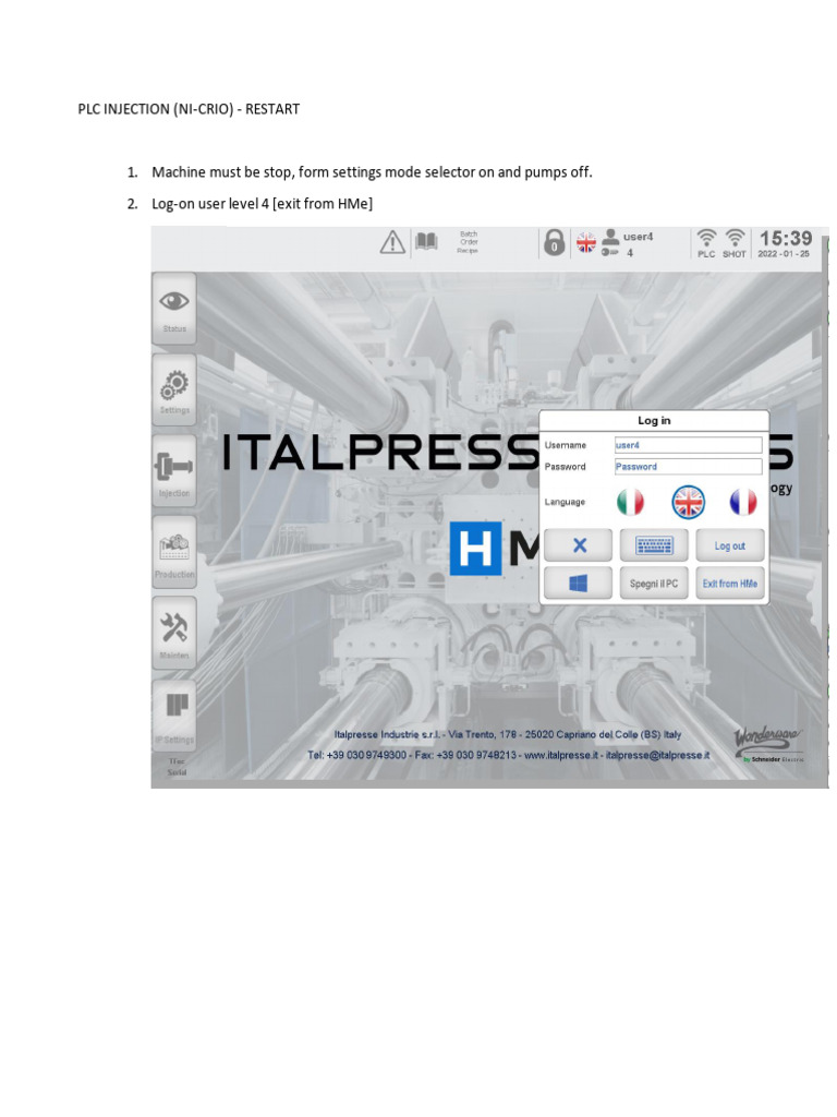 injectionPLC Restart | PDF