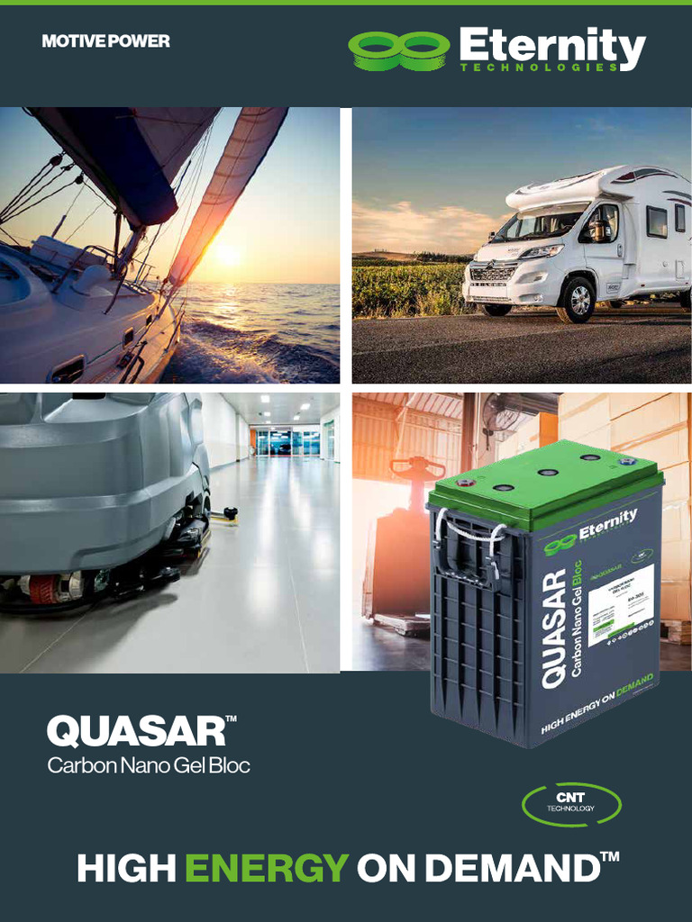 QUASAR Carbon Nano Gel Bloc Battery | PDF | Rechargeable Battery ...
